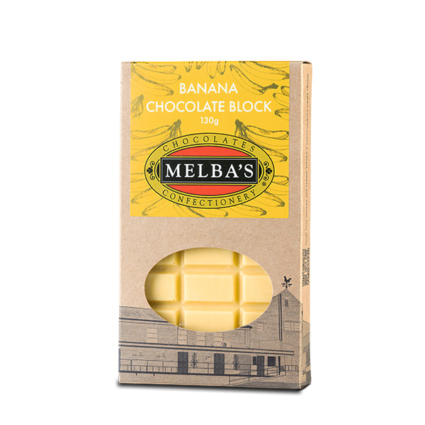 Melba's Banana Chocolate Block 130g